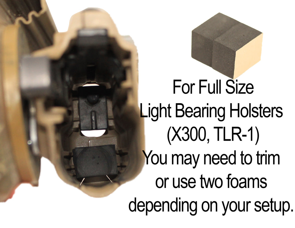 Anti Rattle Foam for light bearing holsters- No more bouncing around in ...